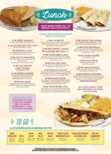 Our Menu – Mexico Tipico